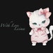 Cat Watercolor PNG, Teddy Cute Clipart, Baby Animal, Nursery Decor ...