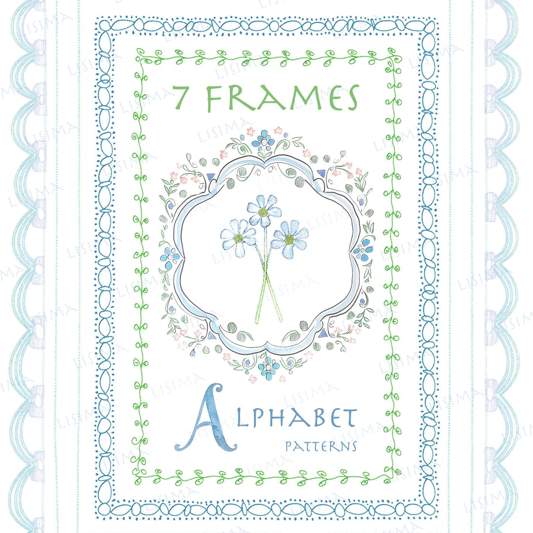 Watercolor Botanical Crest, Wedding Blue Vintage, Grand Millennial ...
