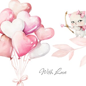 Cat Watercolor PNG, Kitty Cute Clipart, Baby Animal, Nursery Decor ...
