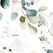 Watercolor Eucalyptus Greenery Bouquets PNG Clipart Set, Wedding ...