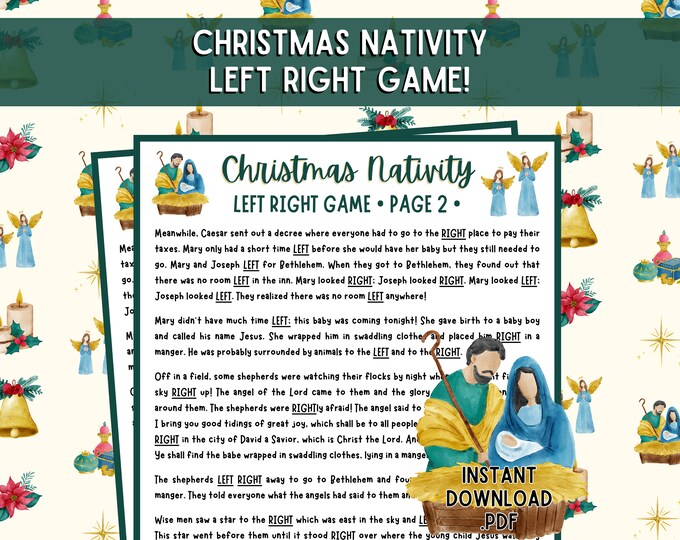 Nativity Pass the Present | Church Bible Games | Christmas Bible Games ...