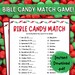 Thanksgiving Menu Bible Match Game Thanksgiving Dinner Bible Match ...