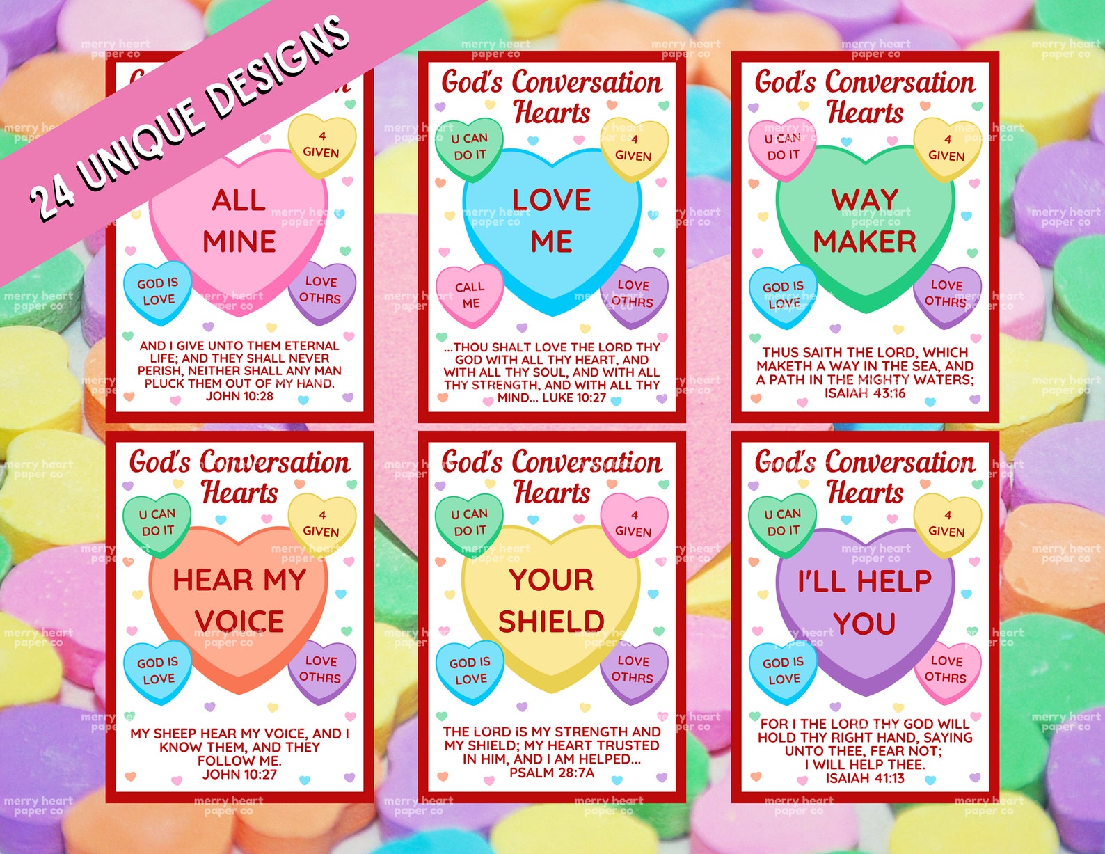 24 Christian Valentine Posters | Bible Valentines | God's Conversation ...