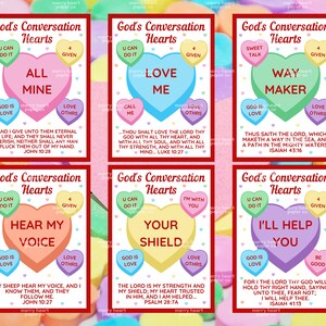 God's Conversation Hearts Valentine Cards Bible - Etsy