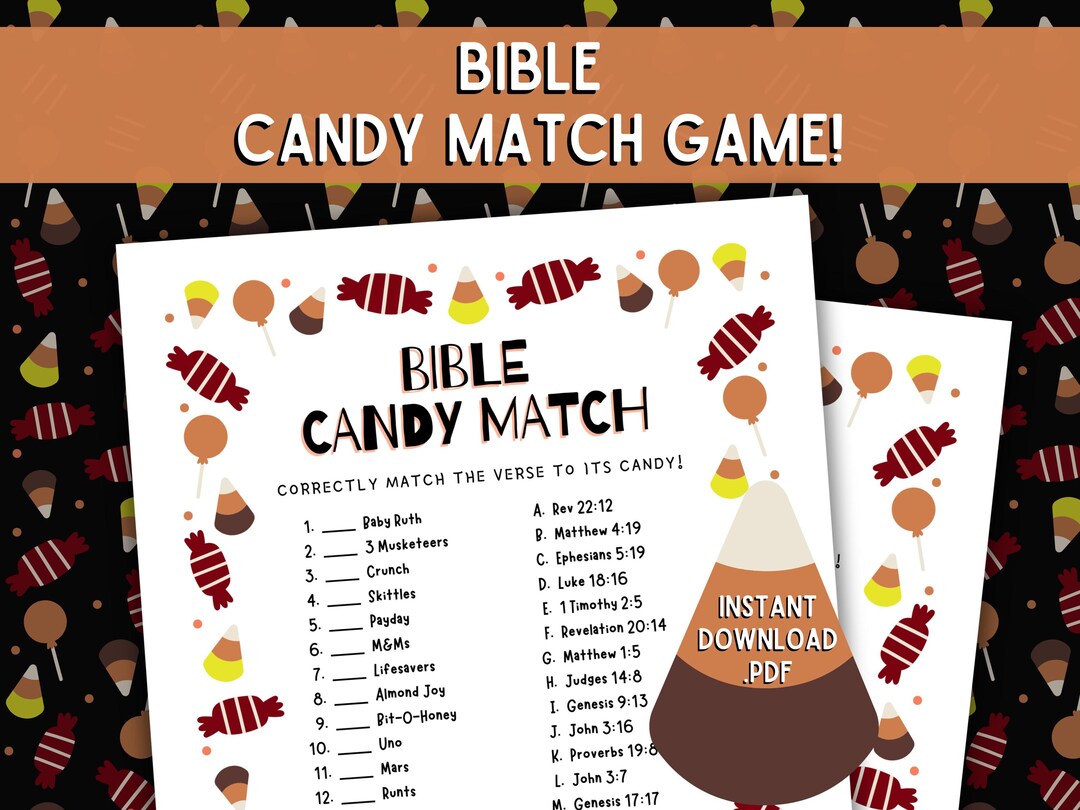 Buy Bible Candy Match Game: Harvest, Halloween, Christmas, Valentine's ...
