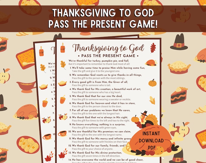 Thanksgiving Bible Game | Thanksgiving Left Right Game | Bible Game ...