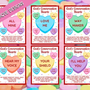 God's Conversation Hearts Valentine Cards | Bible Valentine Cards ...