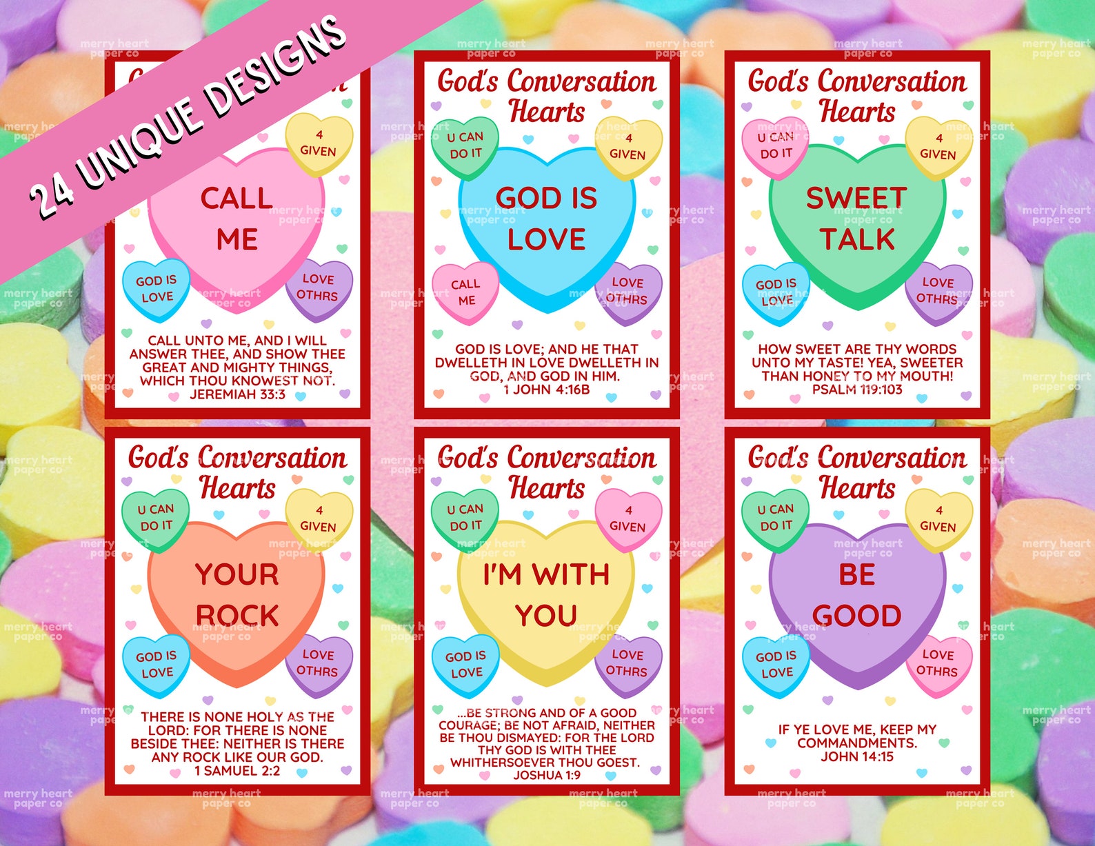 24 Christian Valentine Posters | Bible Valentines | God's Conversation ...