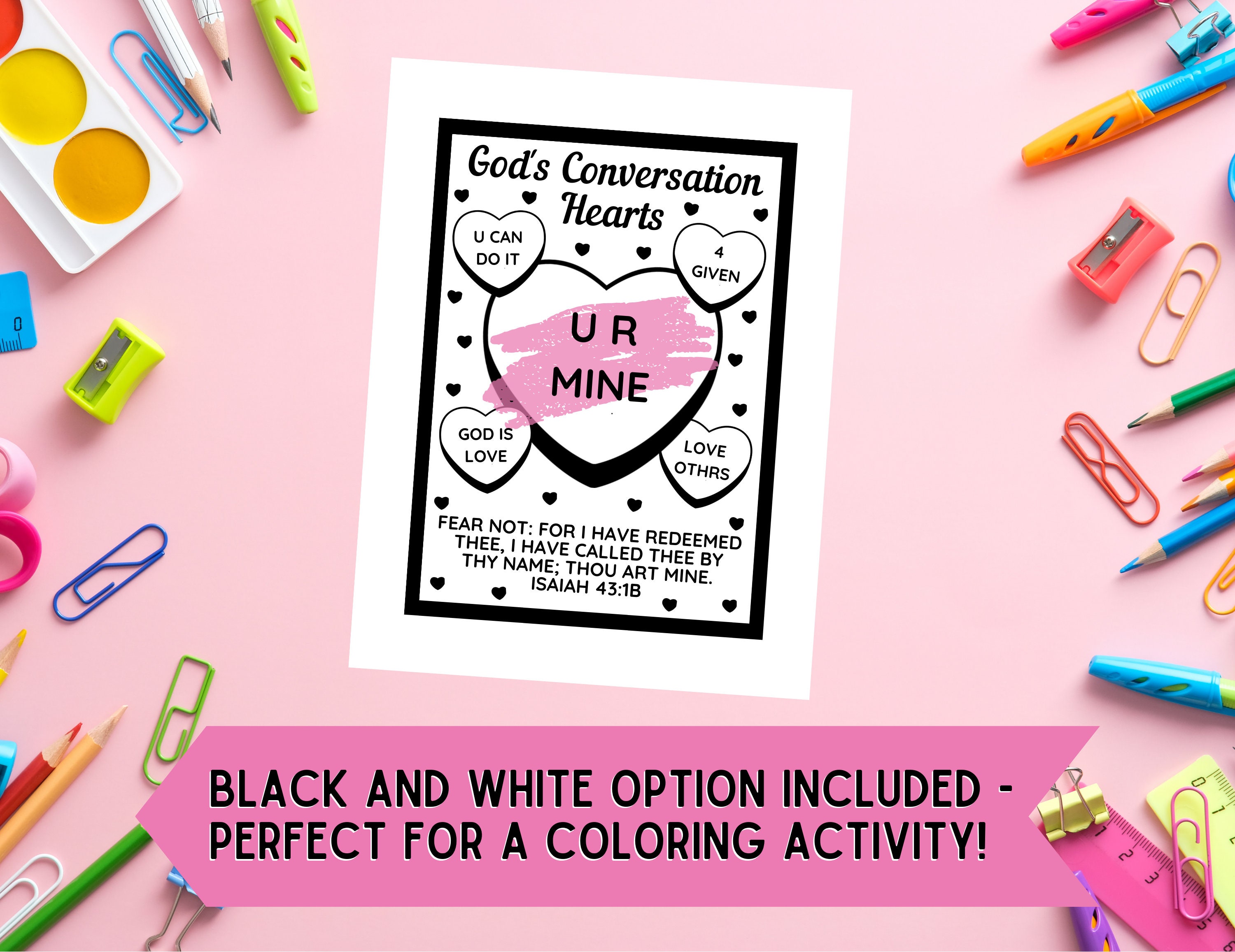 Christian Valentine Posters: God's Conversation Hearts (PDF Download ...