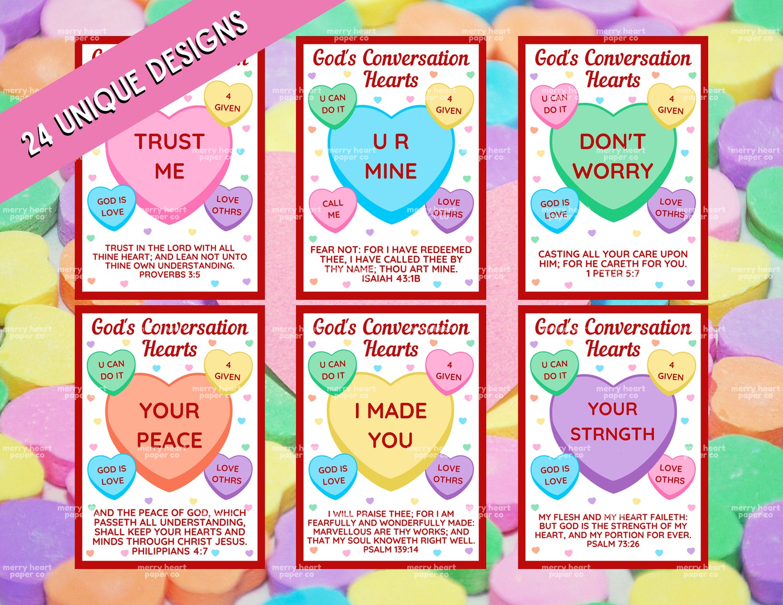 24 Christian Valentine Posters | Bible Valentines | God's Conversation ...