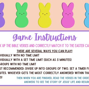 Easter Candy Bible Match Game | Easter Party Game | Easter Games for ...