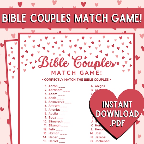 Valentines Games - Etsy