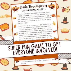 Bible Thanksgiving Left Right Story Game (PDF) - Etsy