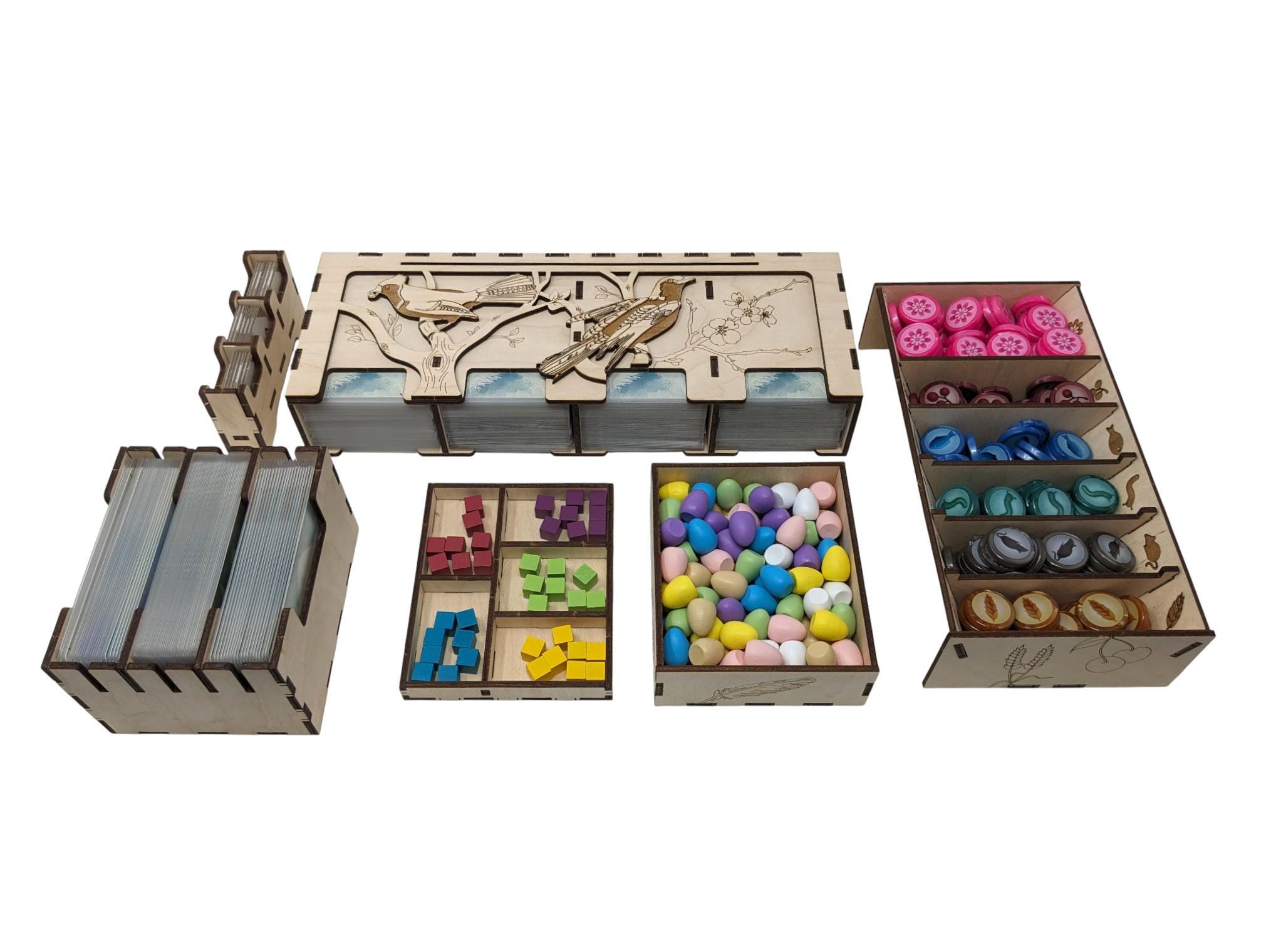 Wingspan Insert - Board Game Storage Organizer - Etsy