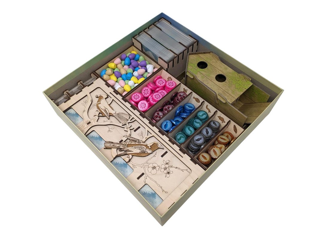 Wingspan Insert - Board Game Storage Organizer - Etsy