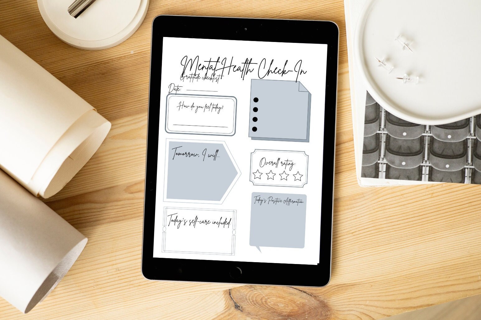 Mental Health Check in Worksheet, Downloadable, Printable, Mental ...