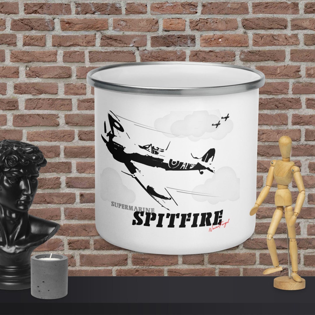 Supermarine Spitfire WW2 Aviation Gift Camping Enamel Mug - Etsy