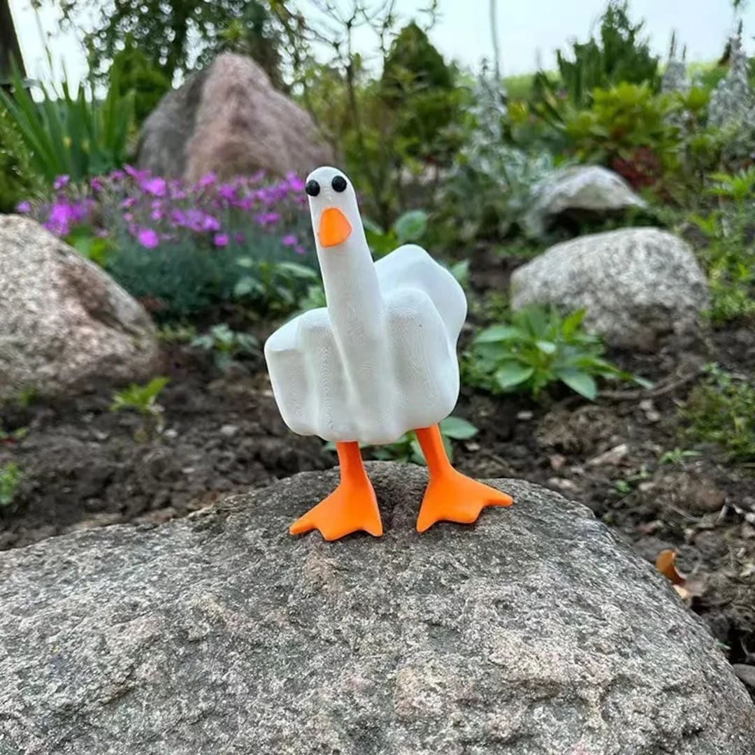 Hilarious 3d Printed Middle Finger Goose Farm Animal Ornament - Etsy