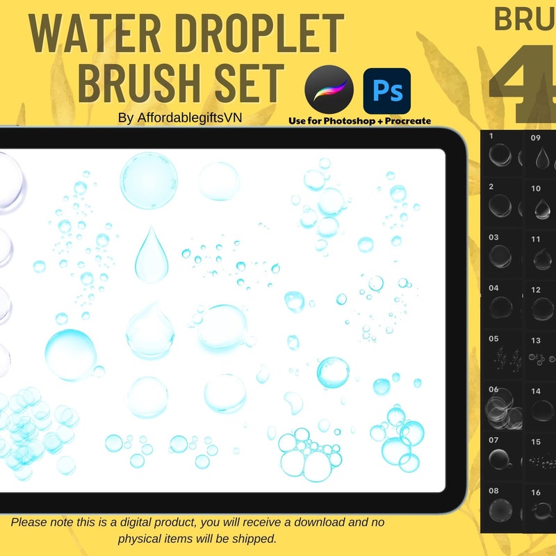 Water Drop Stamp - Etsy