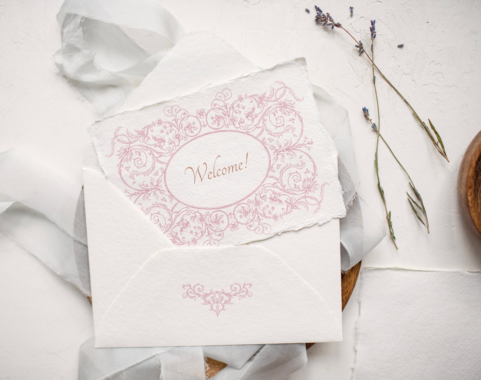 Floral Aesthetics Pink Baroque Frames, France Borders, Victorian Fine ...
