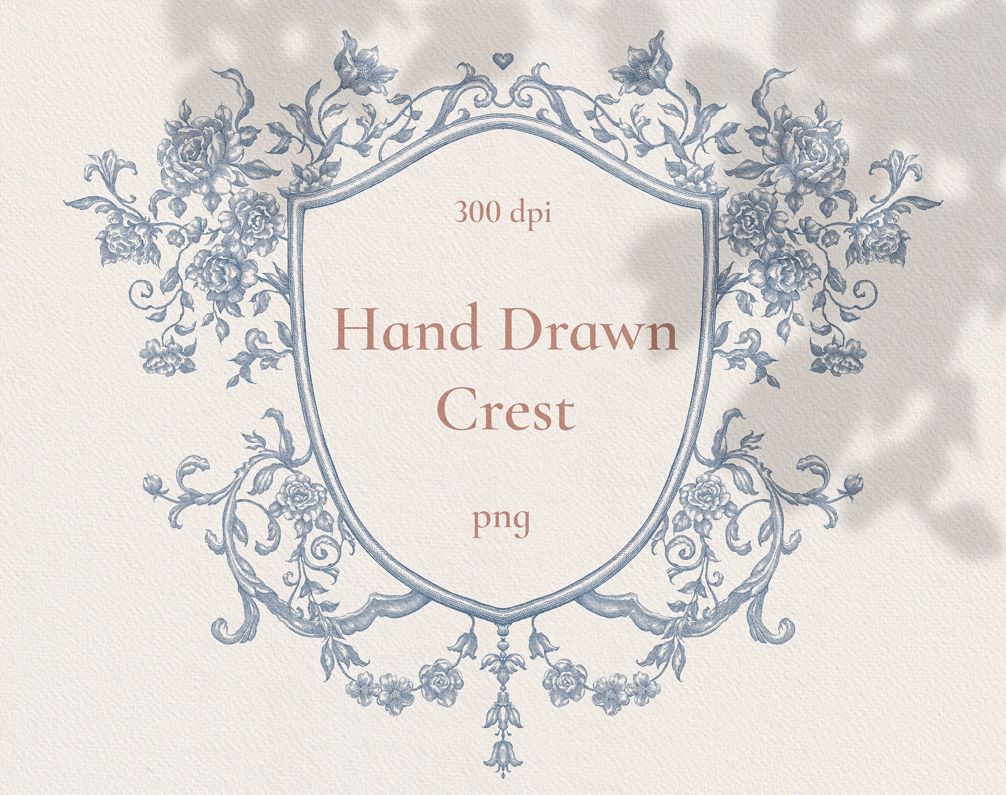 Hand Drawn Wedding Crest Png Floral Wedding Logo Ink - Etsy