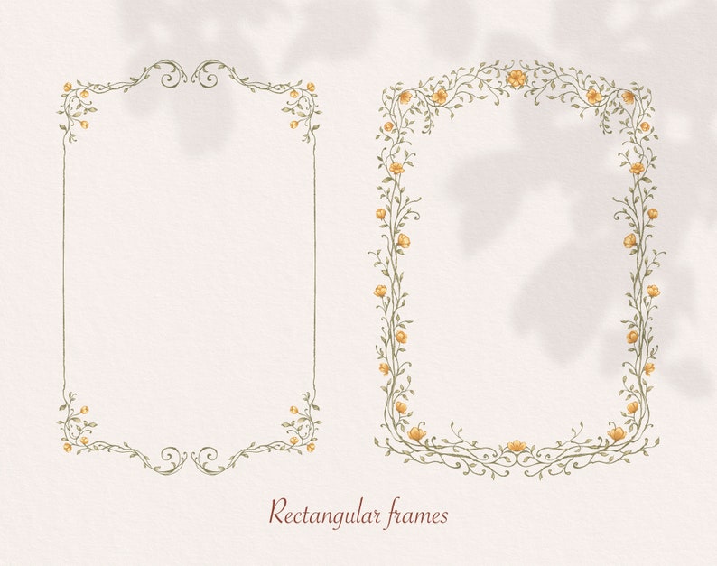 Spring Garden Png Floral Frames, Borders, Digital Flower Designs ...