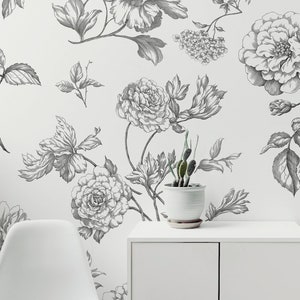 Toile Pattern, Png Vintage Floral Clipart, Fine Art Flower, Rose Line ...