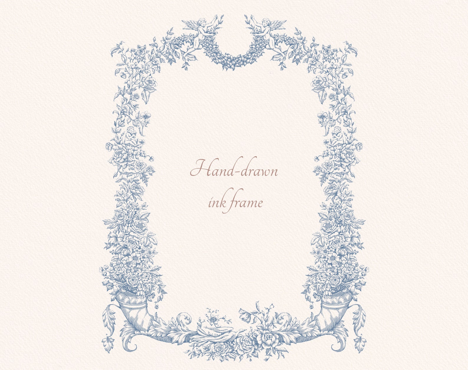 High Baroque Frames Png Eps Svg Wedding Invite Frame Vector - Etsy