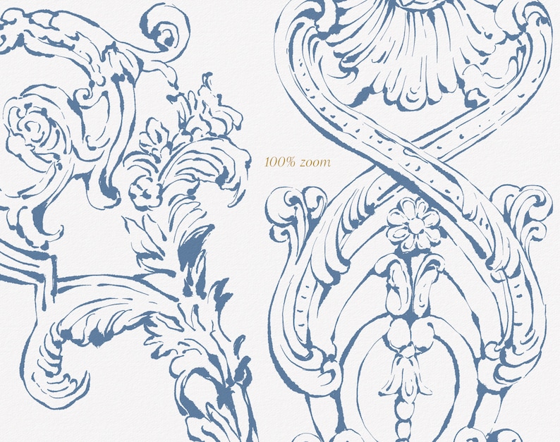 Wedding Vintage Fine Line Frames Png + Eps+ Svg Clip Art Watercolor ...