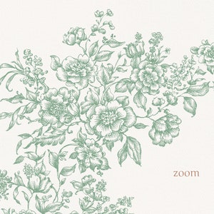 Sage Green Frame, Eps Png Svg, Autumn Flower Garden, Hand Drawn Border ...