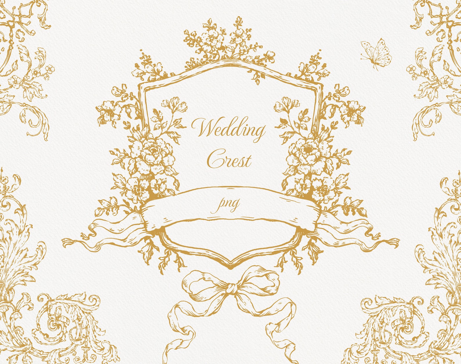 Bloom Garden Gold, Wedding Bouquets, Vintage Borders, Baroque Frames ...