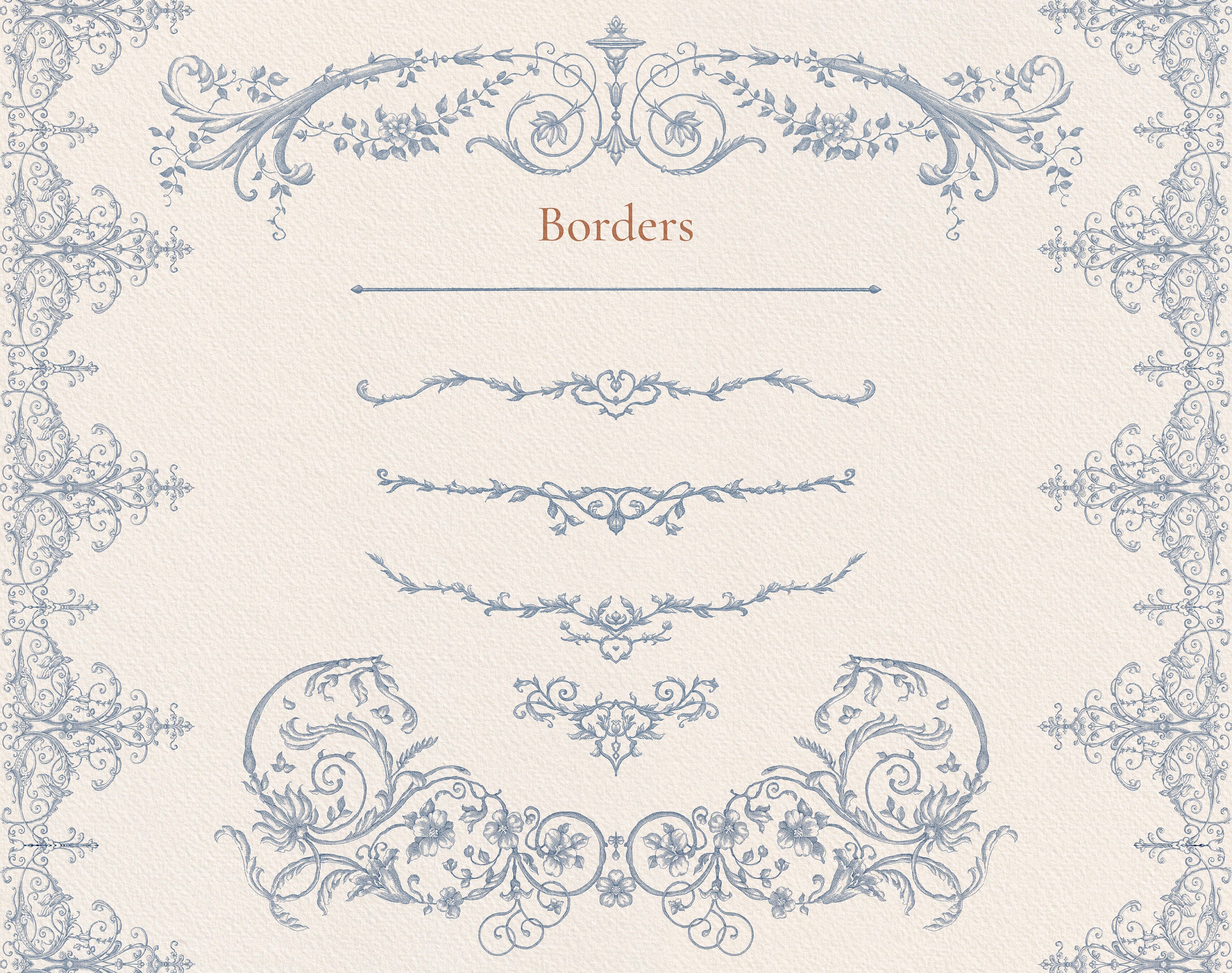 Floral Aesthetics, Png Borders, Vintage Frames, Wedding Crest, Hand ...