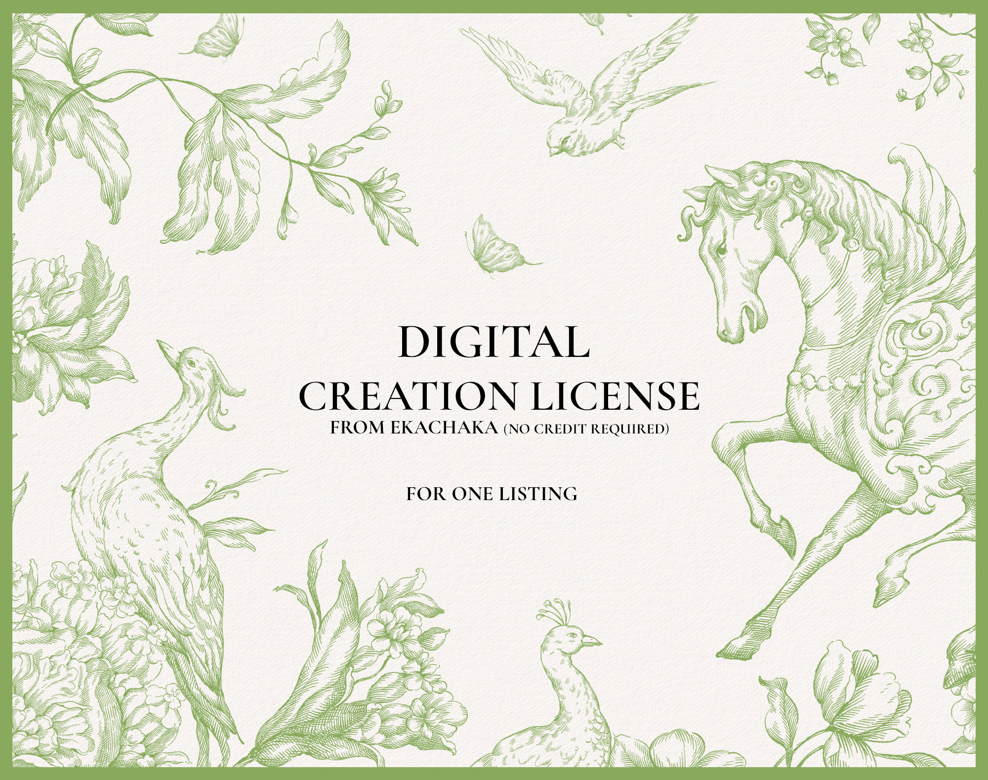 DIGITAL CREATION License for One Listing, 1000 Copies, (suitable for ...