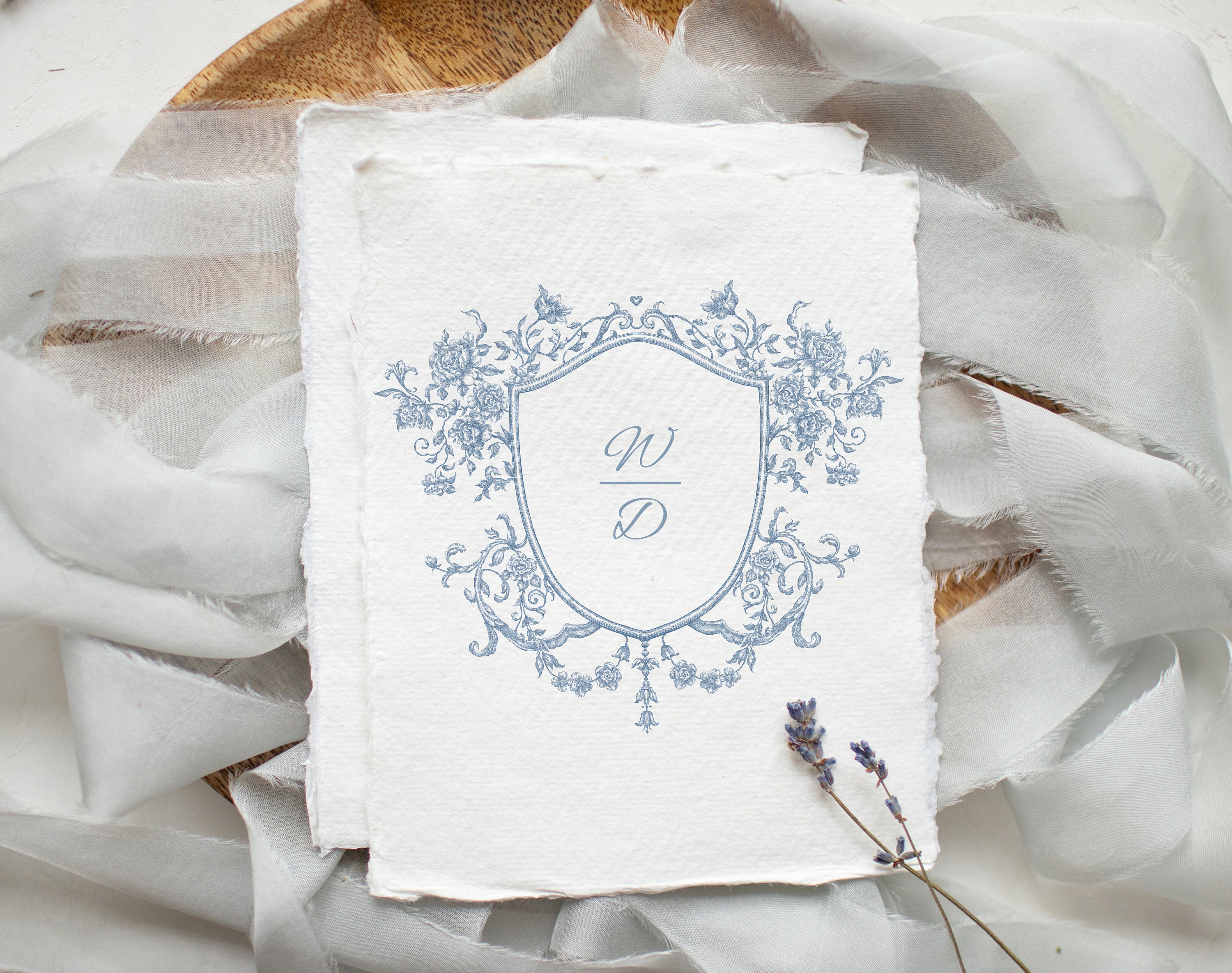 Hand Drawn Wedding Crest Png Floral Wedding Logo Ink - Etsy