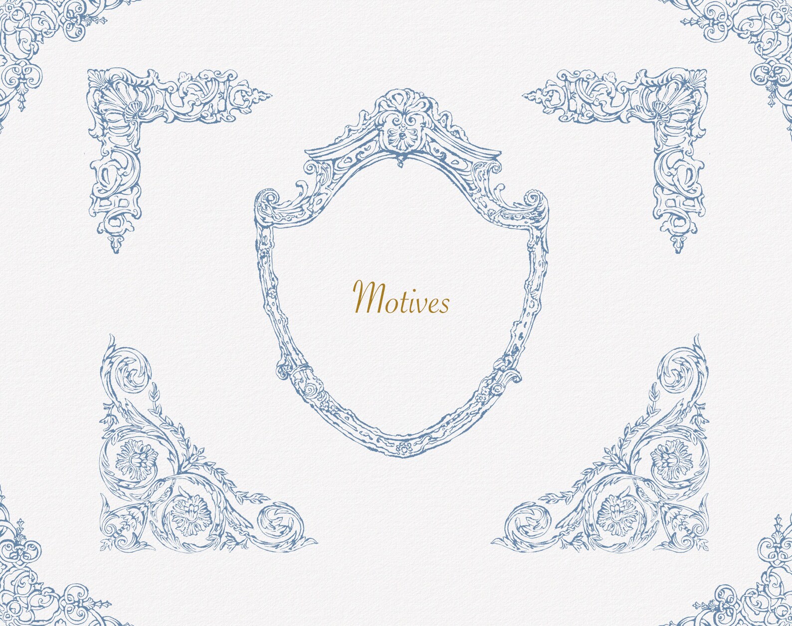 Wedding Motives Fine Line Frames PNG Clip Art Vintage, Illustrations ...