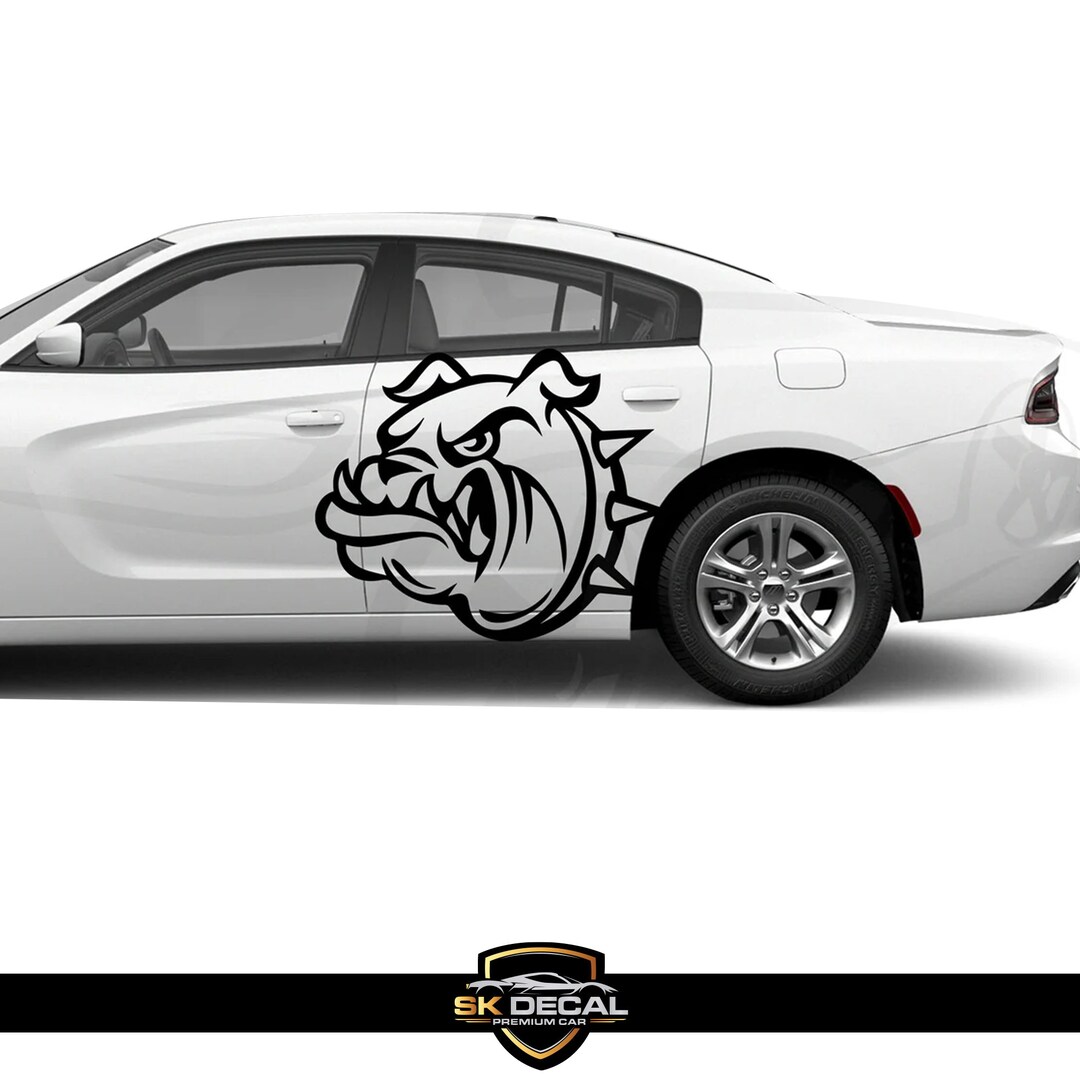 Bulldog Decal American Bulldog Car Decal Dog Decal Dog Car Decal - Etsy