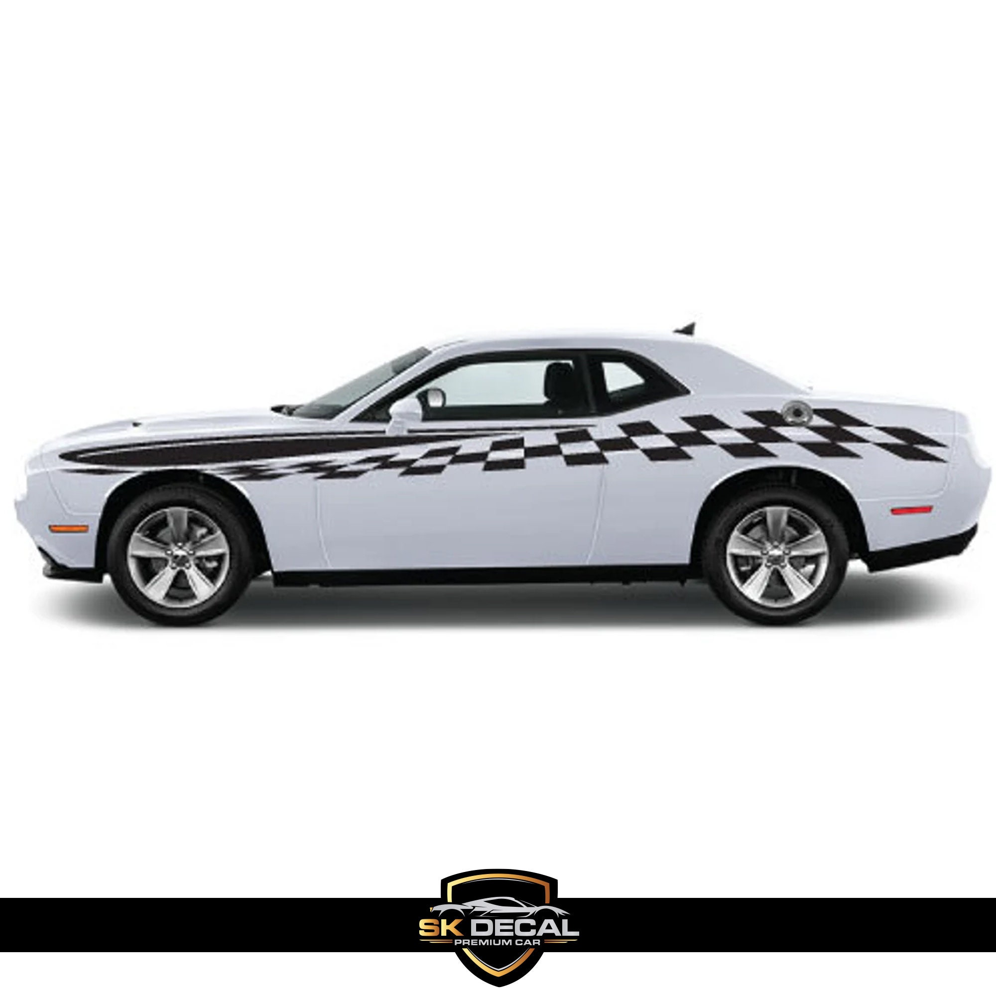 Race Racing Checkered Flag Swoosh Design Camper Tribal Door - Etsy