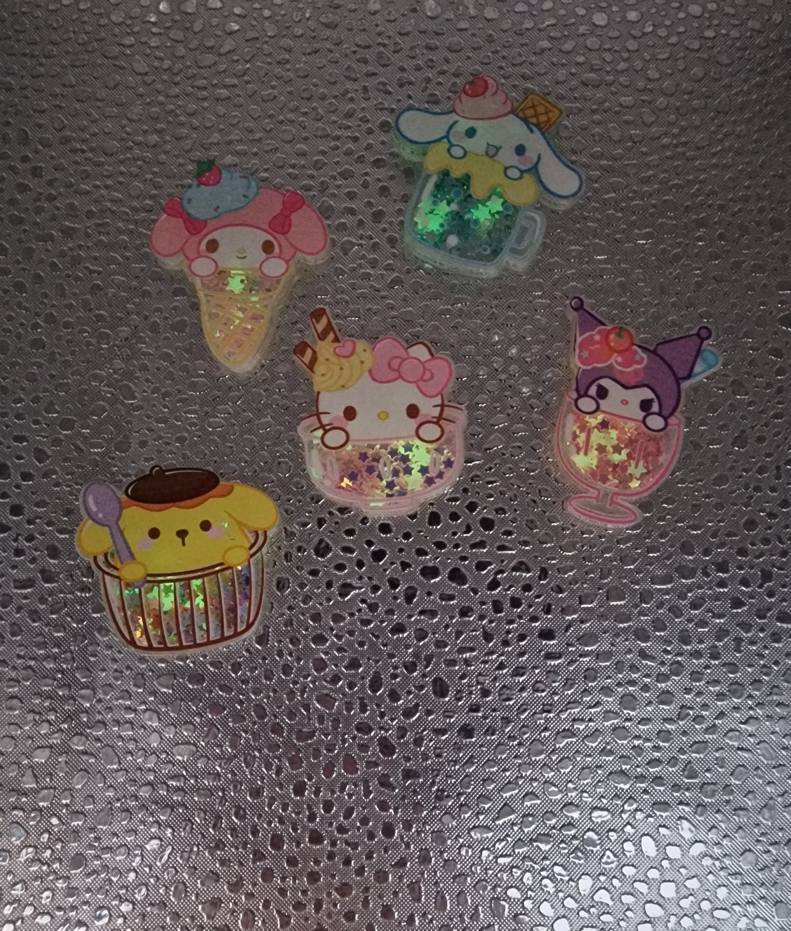 Kawaii Character Animals Shaker Decoden Acrylic Shakers Flatback ...