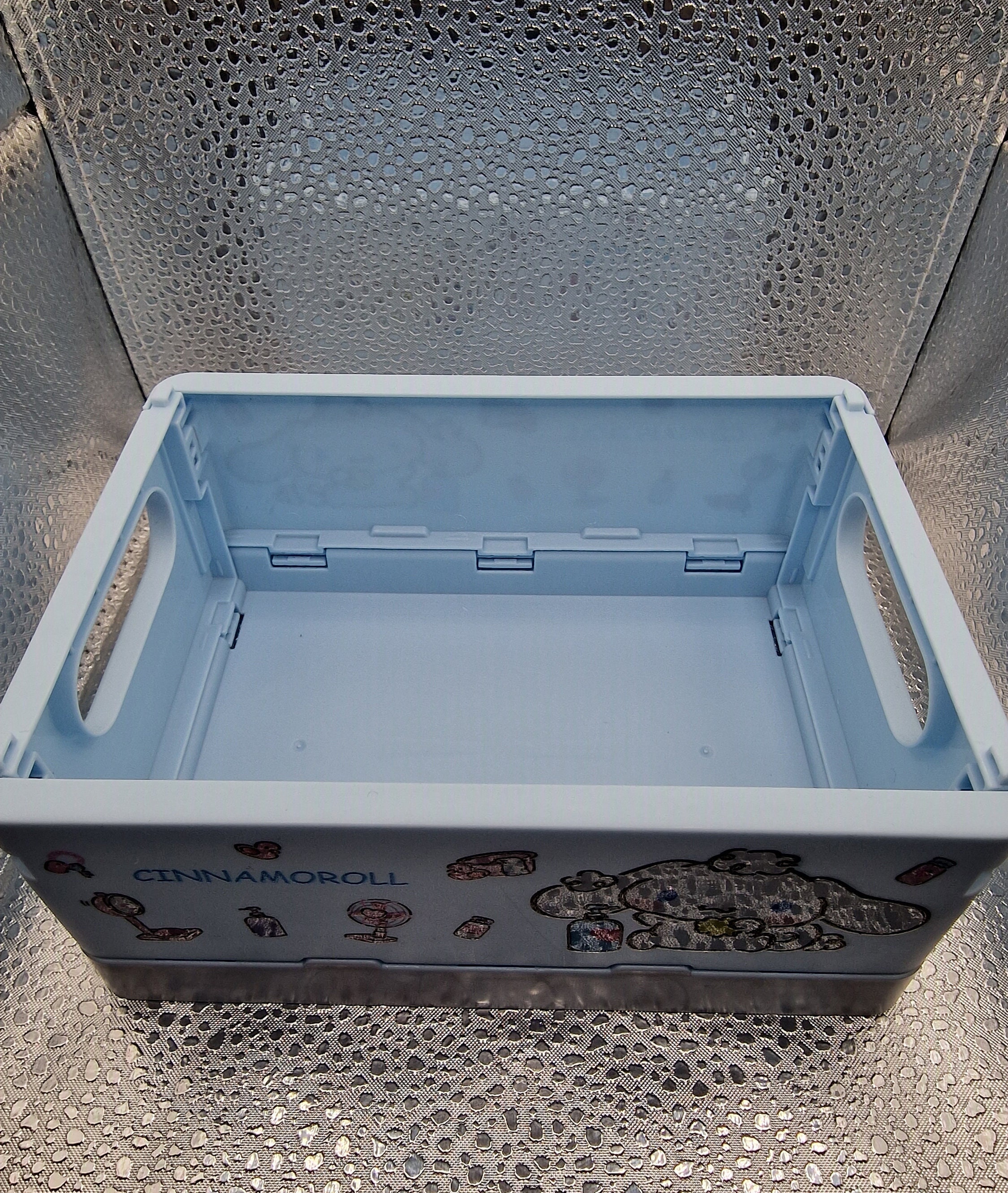 Kawaii Character Cartoon Desktop Folding Plastic Stationery Storage Box ...