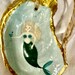 Mermaid With Martini Oyster Shell Ornament - Etsy