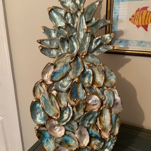 Pineapple Oyster Shell Wall Hanging - Etsy