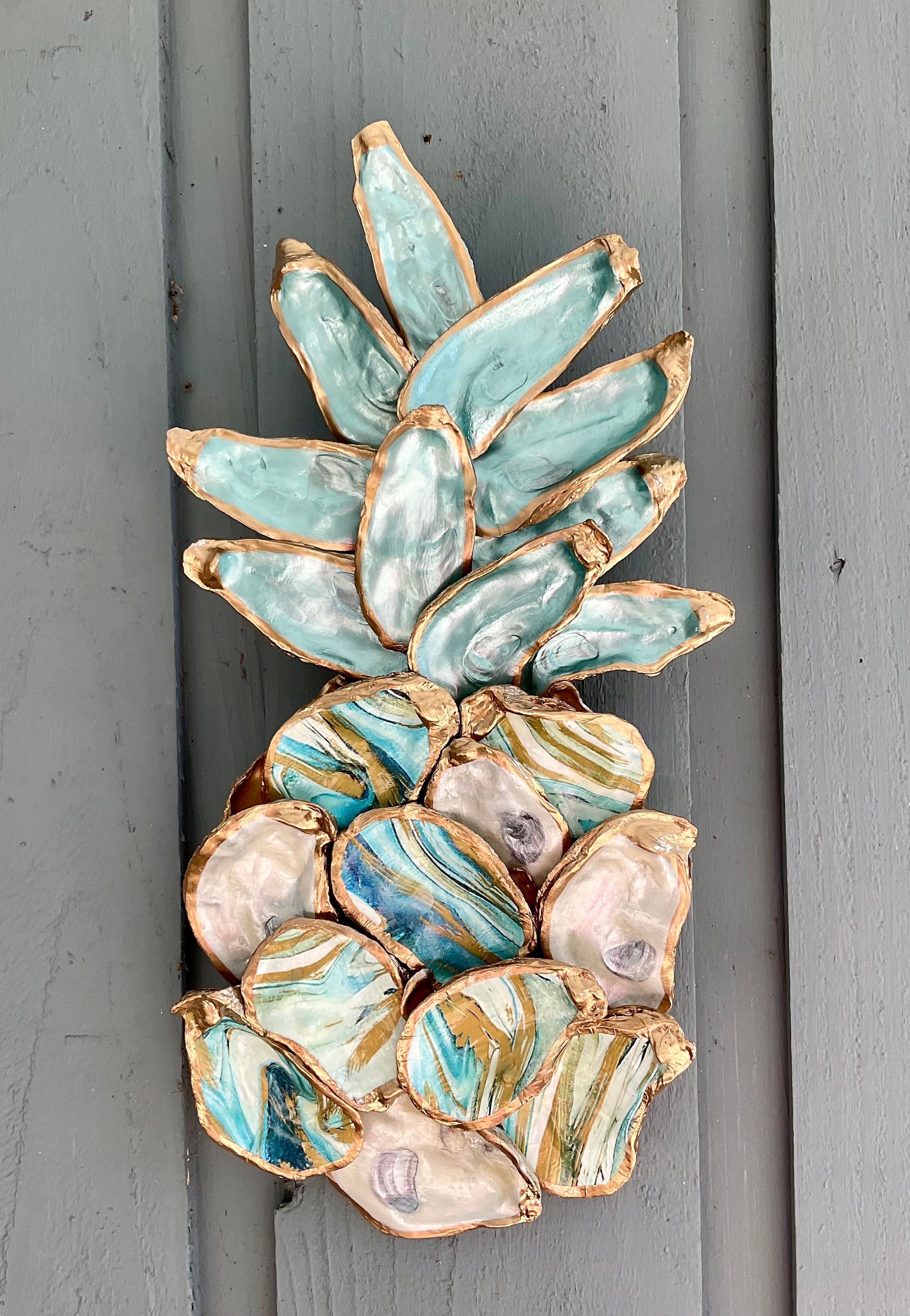 Pineapple Oyster Shell Wall Hanging Mini/small - Etsy