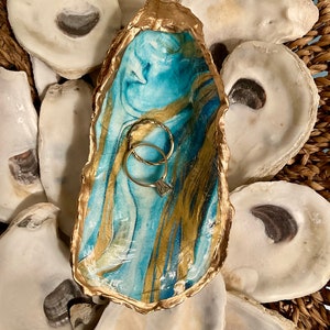 Oyster Shell Trinket Ring Dish - Etsy