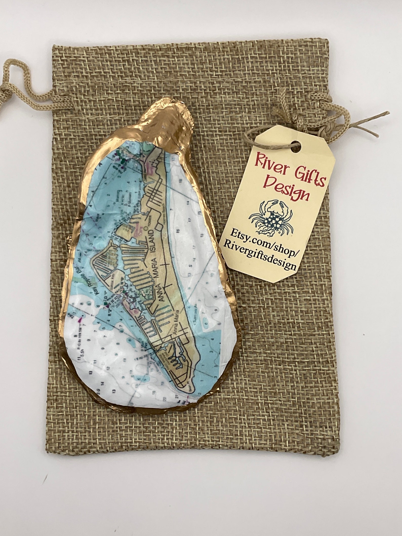 Anna Maria Island, Florida Oyster Shell Trinket Dish - Etsy