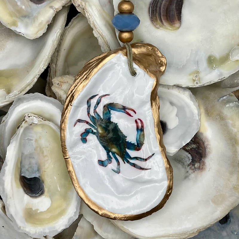 Painted Crab Shell - Etsy