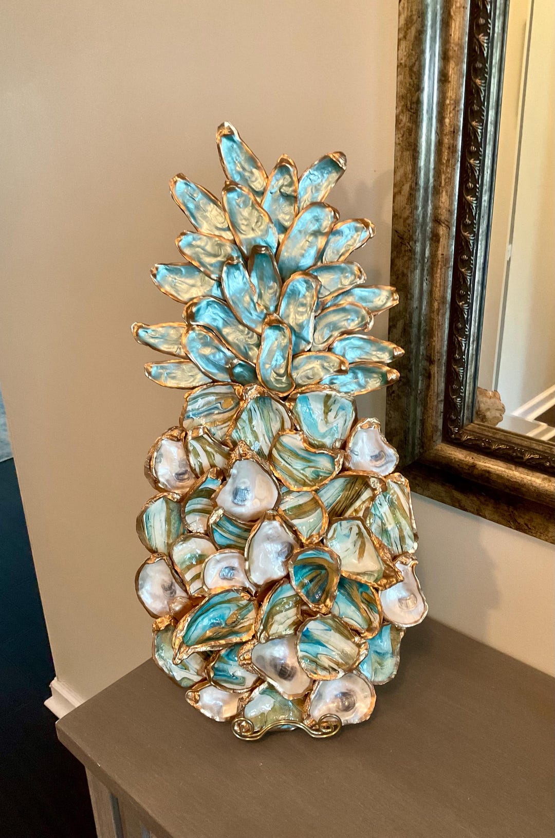 Pineapple Oyster Shell Wall Hanging - Etsy