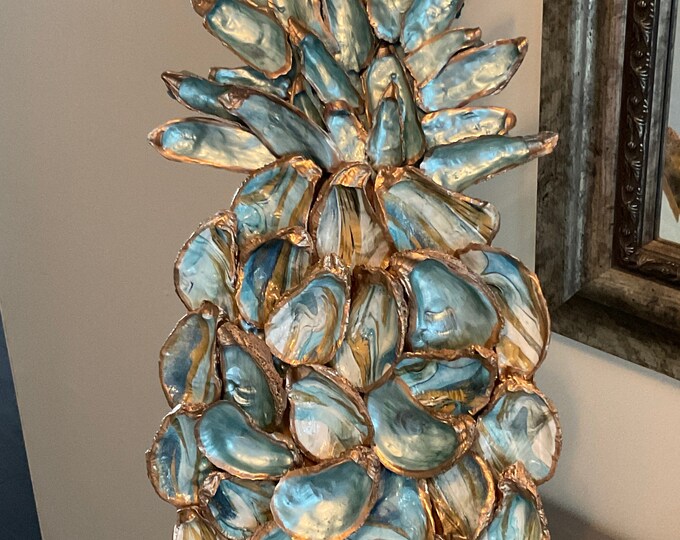 Pineapple Oyster Shell Wall Hanging - Etsy