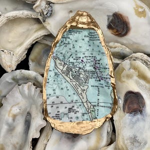 Anna Maria Island, Florida Oyster Shell Trinket Dish - Etsy