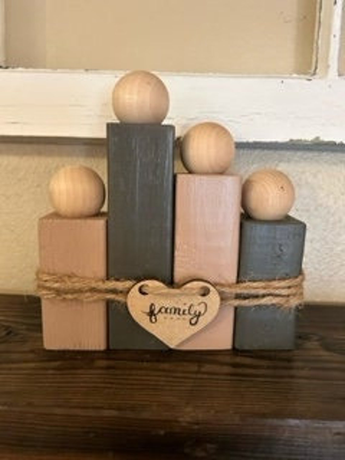 Wood Block Family, Custom Wood Block Family - Etsy