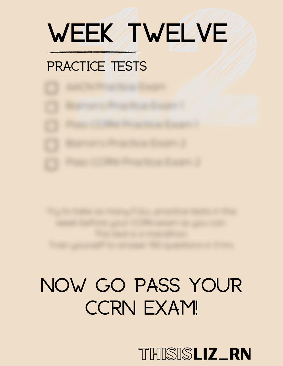 CCRN 12-week Study Plan - A Guide to Becoming a Certified Critical Care ...